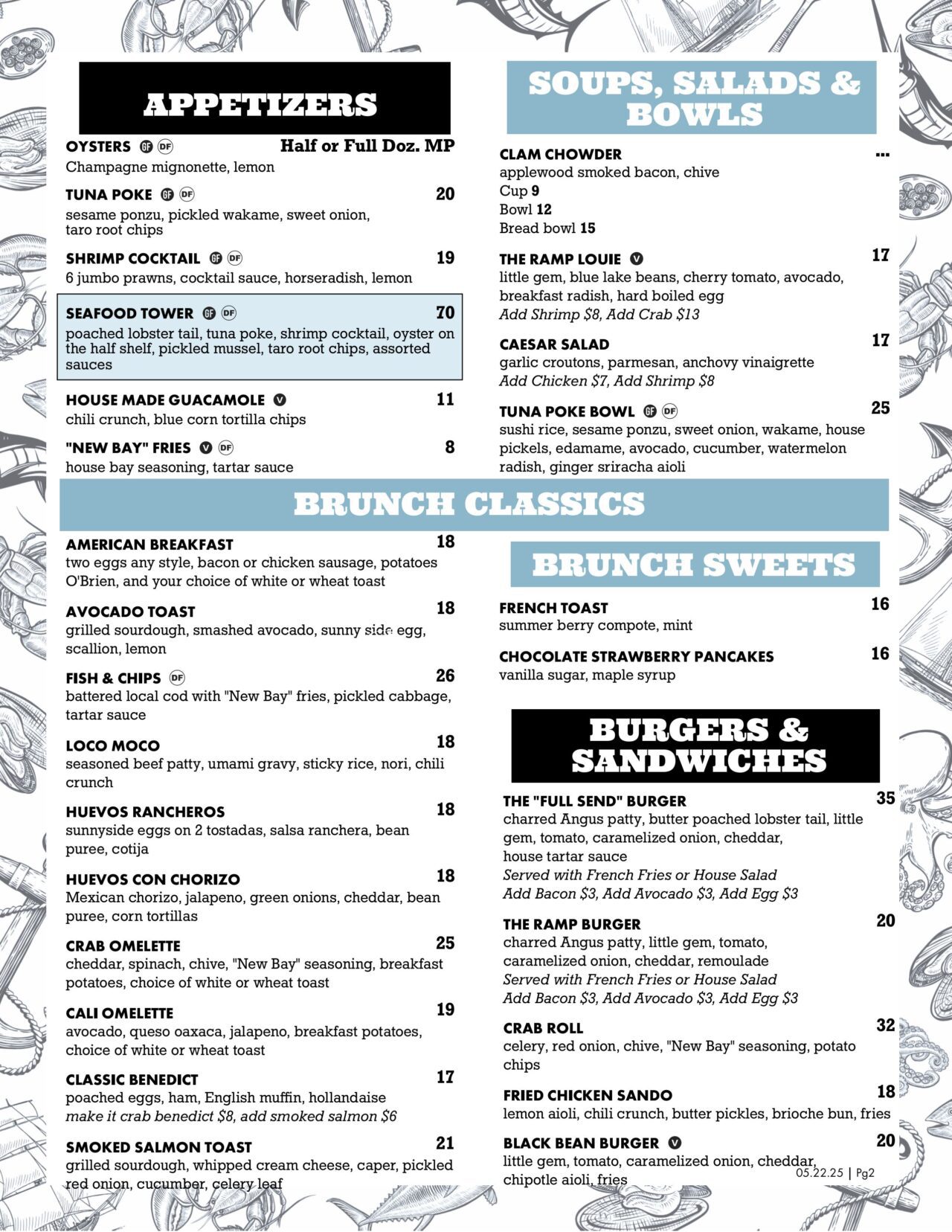 Menu - The Ramp Restaurant